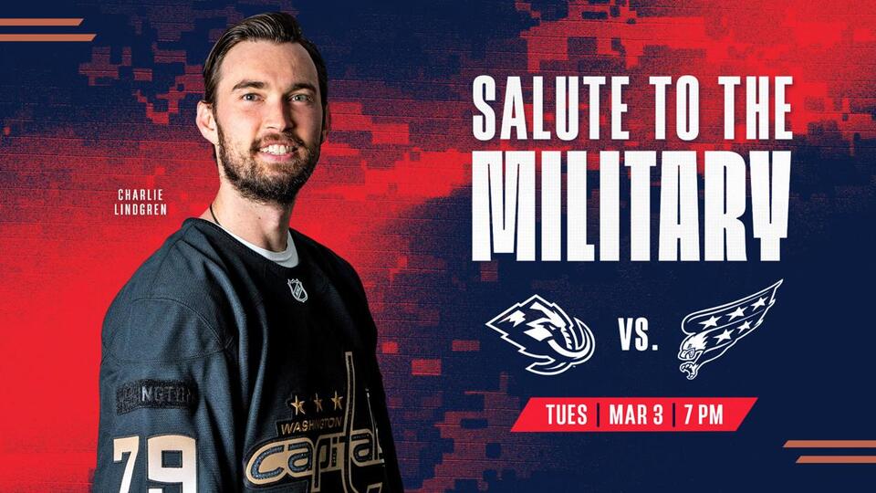 Capitals to Host Salute to the Military Night March 3 vs. Utah Mammoth ...