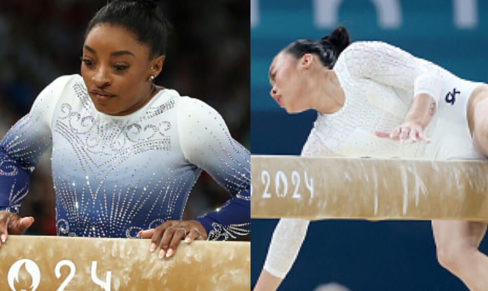 Simone Biles and Suni Lee Fall Off Balance Beam During 2024 Olympics ...