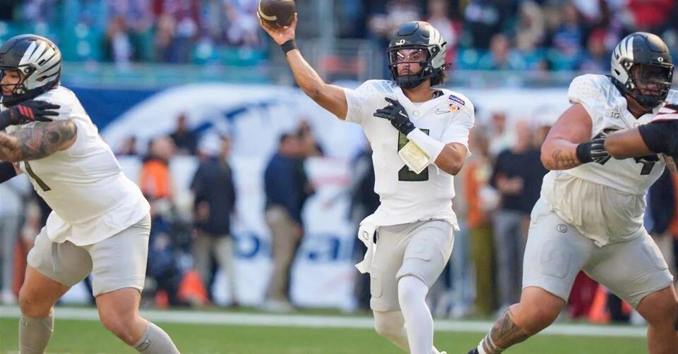 Everything Orange Bowl MVPs Dante Moore and Brandon Finney Jr said ...