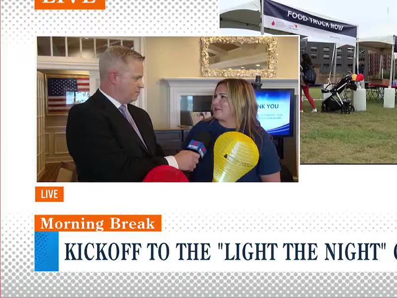 Kickoff for the “Light the Night” campaign