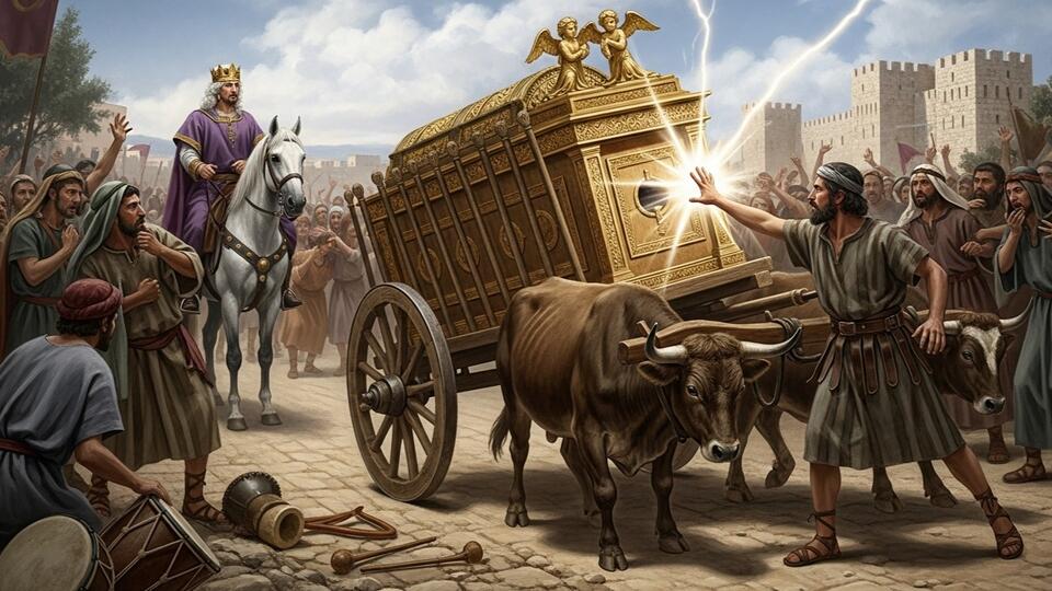A man tried to save God's Ark from falling and was struck dead ...