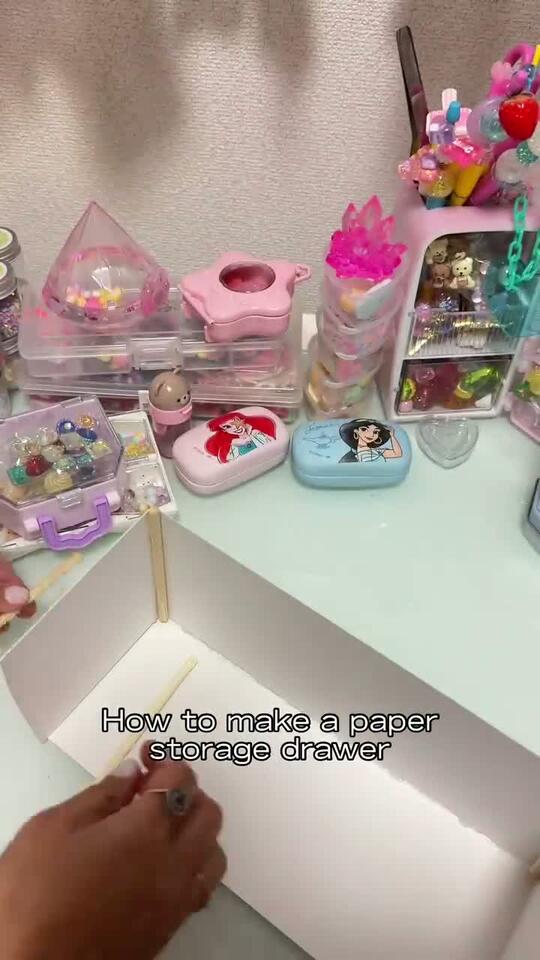 How to make a paper storage drawer part2 papercraft storagedrawer ...