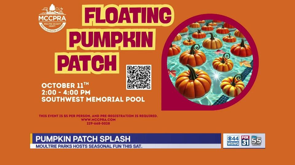 Make a splash with Moultrie-Colquitt County Parks & Recreation Authority’s Floating Pumpkin ...