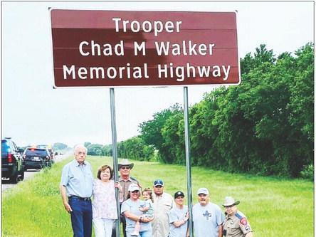 Highway 164 now officially Trooper Chad M. Walker Memorial Highway