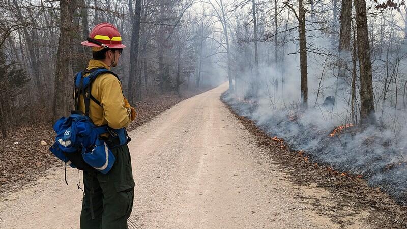 Sizzlin' Spring Break: USU Fire Club Volunteers on Ozark Prescribed ...