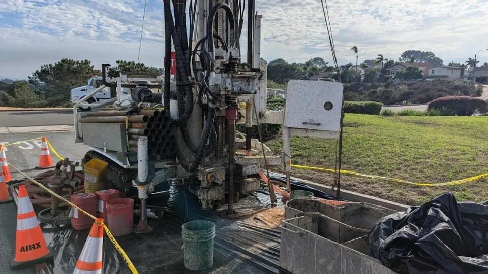 Contractor drilling test bores for train tunnels under Del Mar - NewsBreak