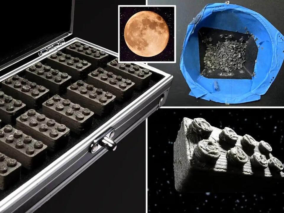 Humans could live inside Moon homes built with official Lego bricks ...