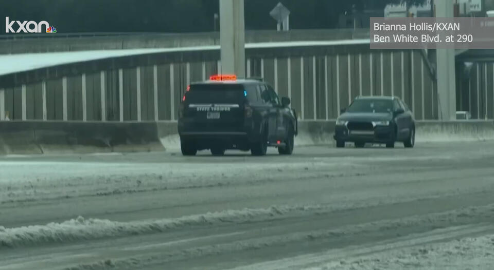 Ice leads to crashes, closed roadways across the Austin area - NewsBreak