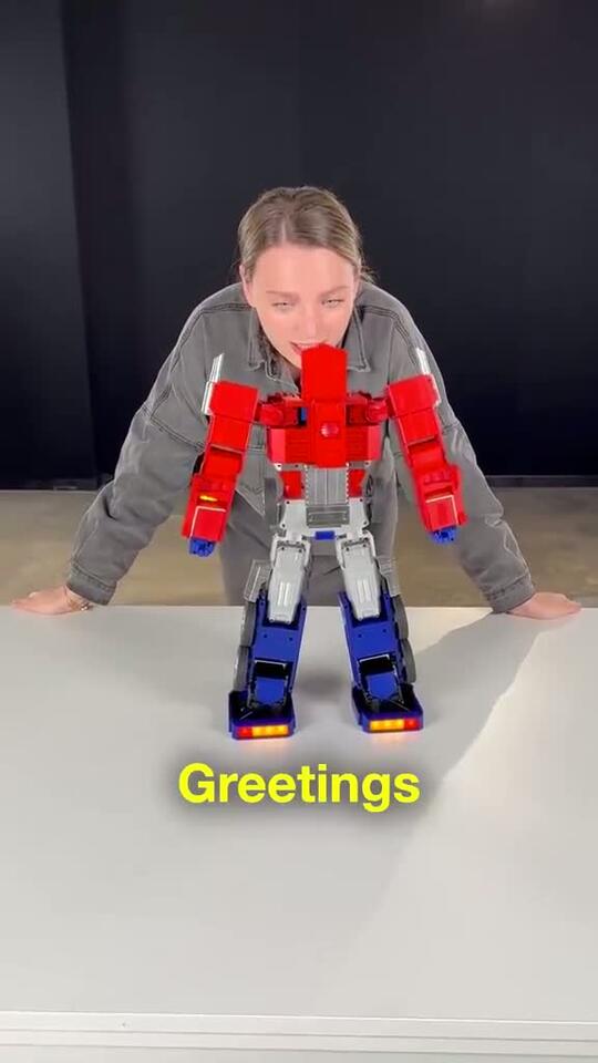 Optimus Prime is ready to roll out transformers optimusprime toy tech techtok futuretech ...