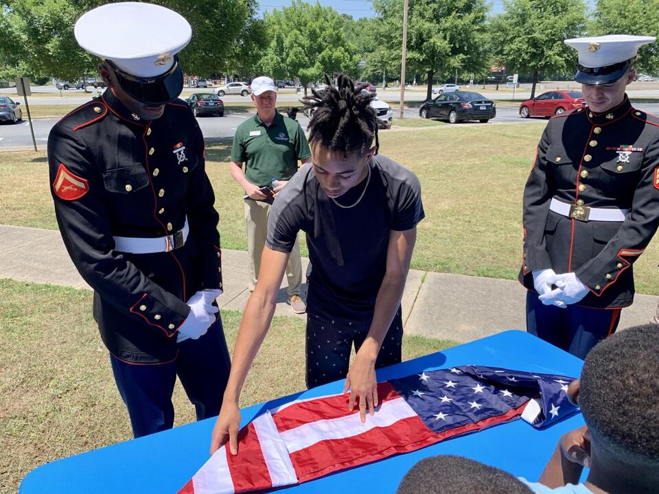 Pitt County youths get Flag Day lesson from Marines