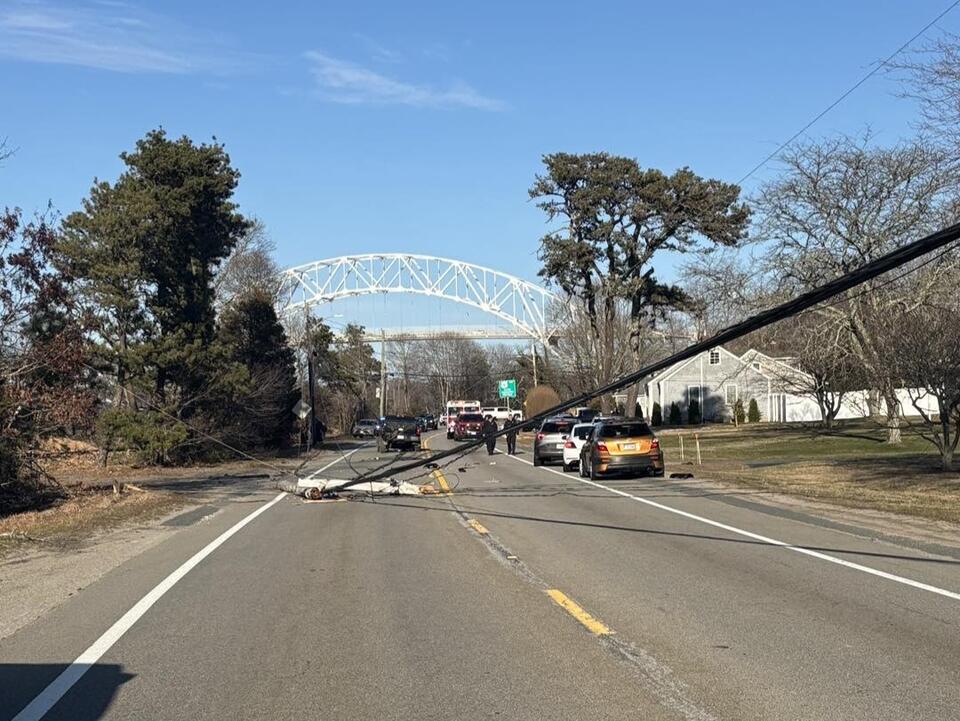 New details: Sandwich Road in Bourne closed after truck vs utility pole ...