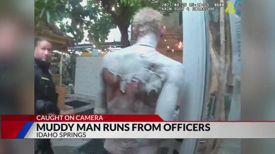 Mud-covered man wearing only a Speedo, arrested after running from ...