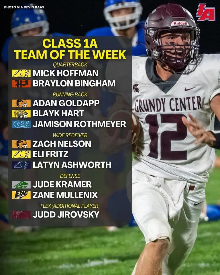 Latyn Ashworth named on Class 1A Team of the Week - NewsBreak