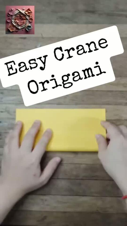 Easy_Crane_Origami__paperfolding__diycrafts__origamiart__papercraft ...