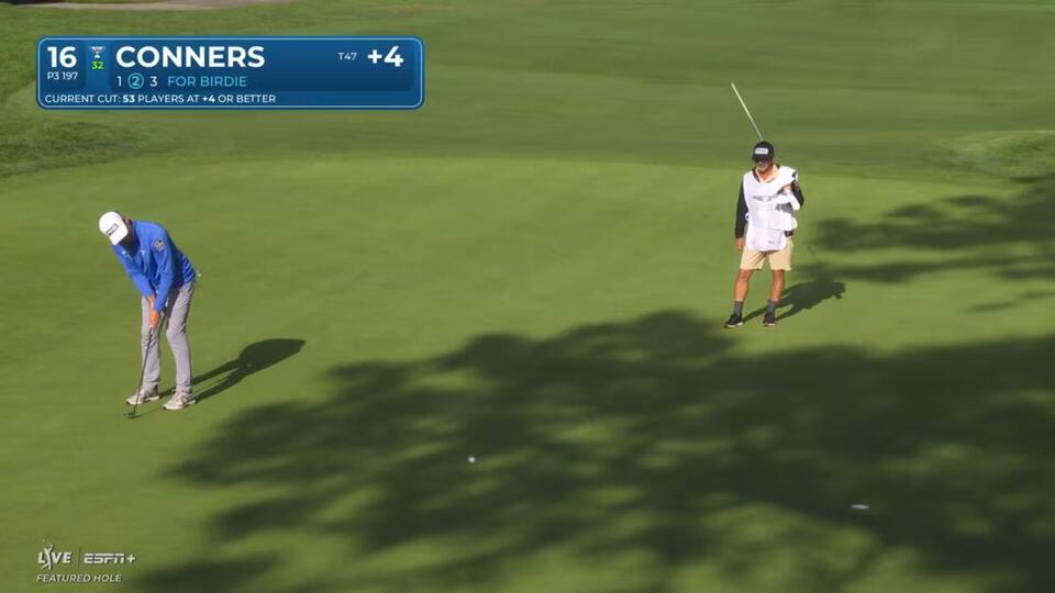 Corey Conners sinks a 20-foot birdie putt at The Genesis - NewsBreak