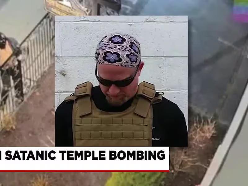 Police arrest suspect involved in bombing incident at satanic temple in ...