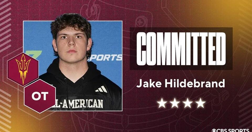 Basha HS star Jake Hildebrand becomes ASU's highest-ranked OL commit ...