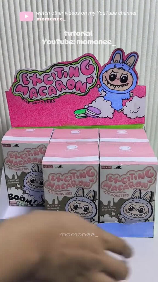 Labubu blind box unboxing!🌸 #paperplay #papercraft #blindbagpaper # ...