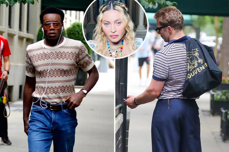 Madonna’s sons Rocco Ritchie, 22, and David Banda, 17, look stressed in ...