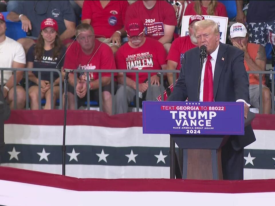 Thousands gather in Atlanta for Donald Trump rally | Highlights