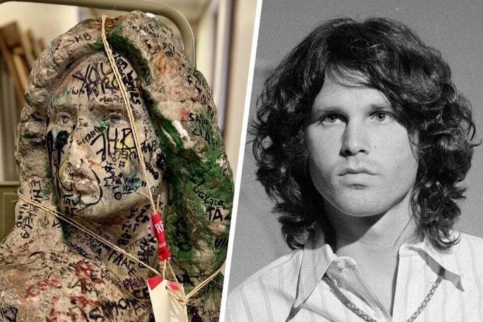 Long-lost bust of legendary Doors frontman Jim Morrison found by chance ...