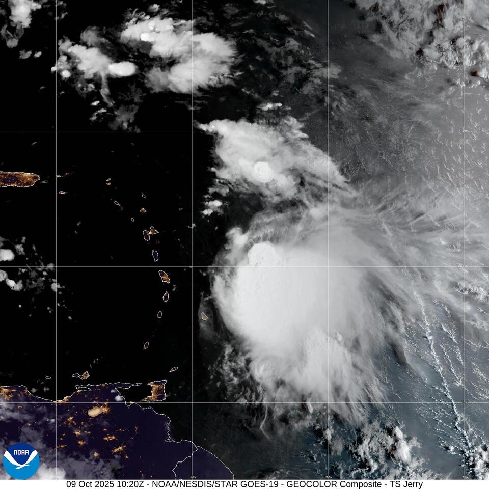 National Hurricane Center tracking Tropical Storm Jerry, Invest 96L, 3 ...