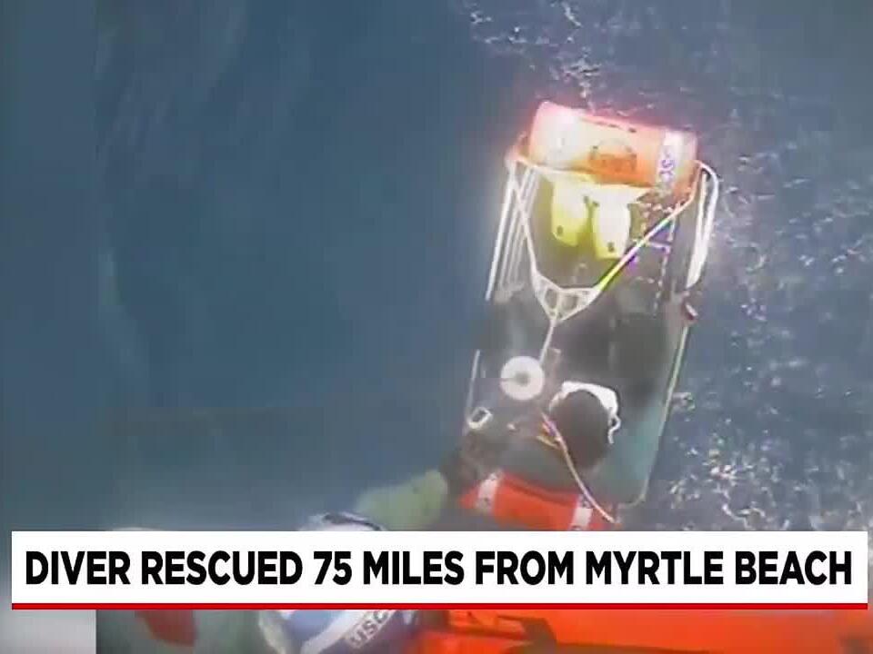 Diver rescued 75 miles off Myrtle Beach coast
