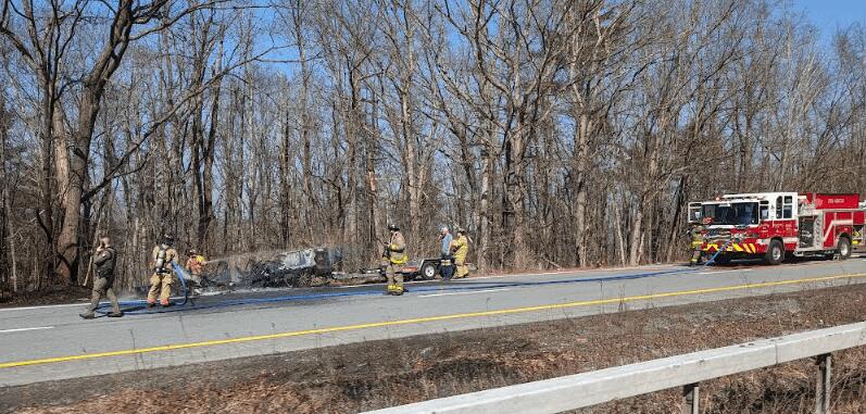 Car fire closes Route 17 in Bloomingburg - NewsBreak