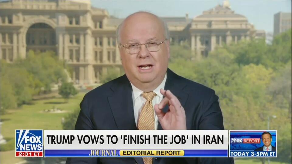 ‘He’s Stuck’: Karl Rove Explains Trump’s Iran War Problem on Fox News ...