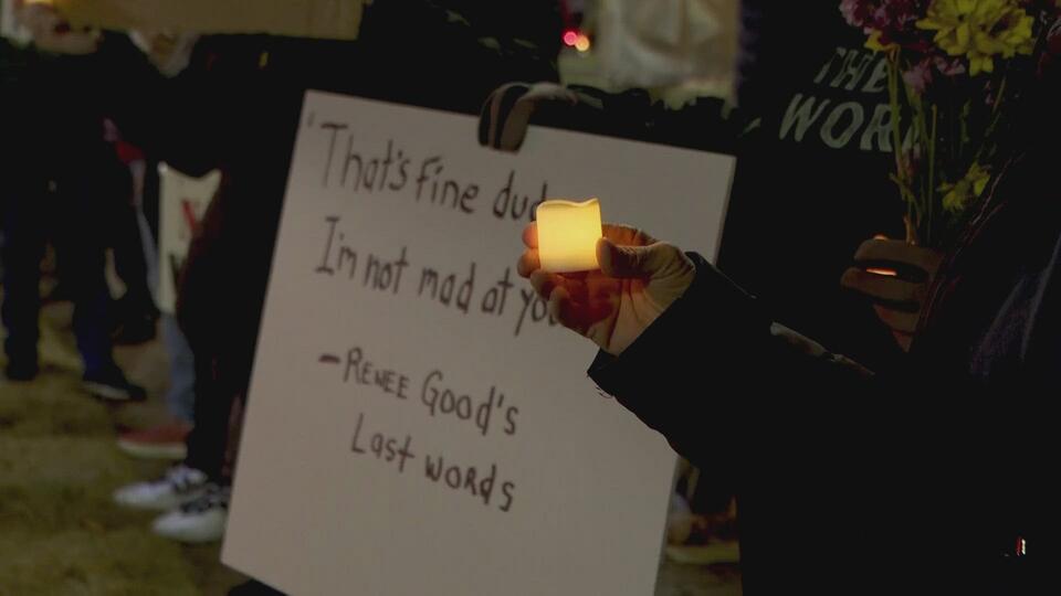 Community vigil honors mother fatally shot by ICE agent, sparks call ...