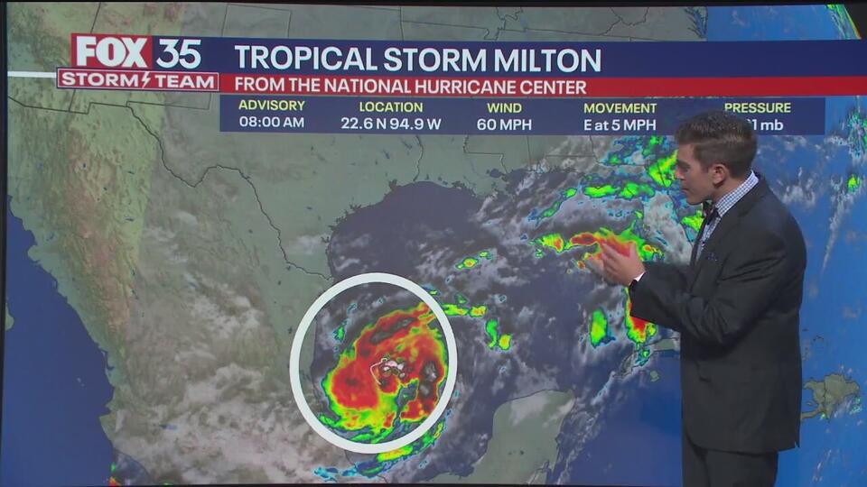Tropical Storm Milton 8AM forecast update - NewsBreak