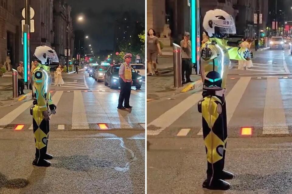Real-life ‘RoboCop’ makes debut in Shanghai — directing traffic at ...