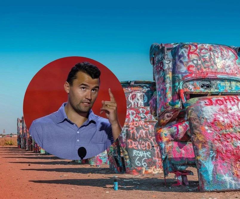Visit The Tribute To Charlie Kirk At Cadillac Ranch - NewsBreak