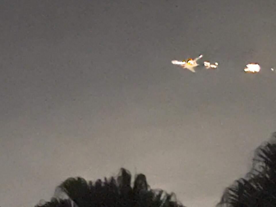 Boeing cargo plane catches fire midair after departing Miami airport