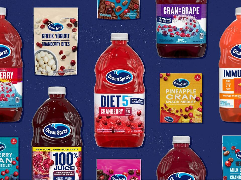 Ocean Spray reveals first major brand overhaul in 20-plus years