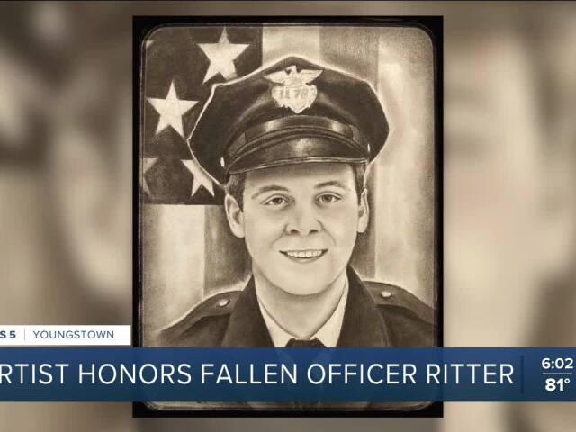 Local artist memorializes CPD Officer Jamieson Ritter with hand-drawn ...