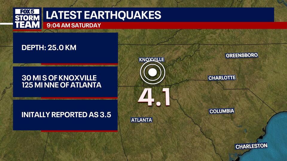 4.1-magnitude earthquake hits Tennessee, felt in Atlanta - NewsBreak