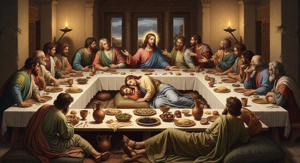 Da Vinci's "Last Supper" painting got a huge detail wrong (John 13 ...