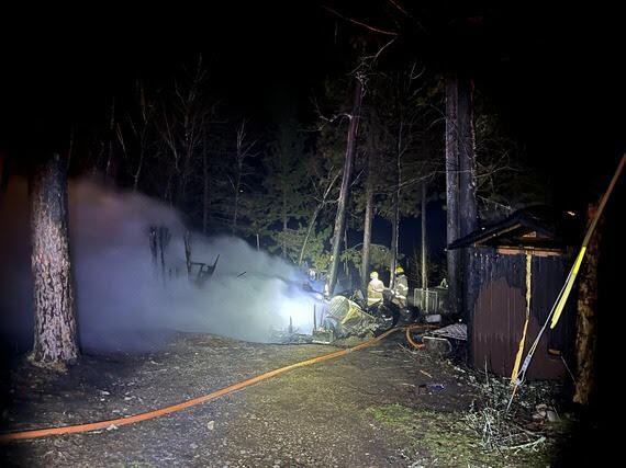 Cabin Destroyed In Friday Night Fire - NewsBreak