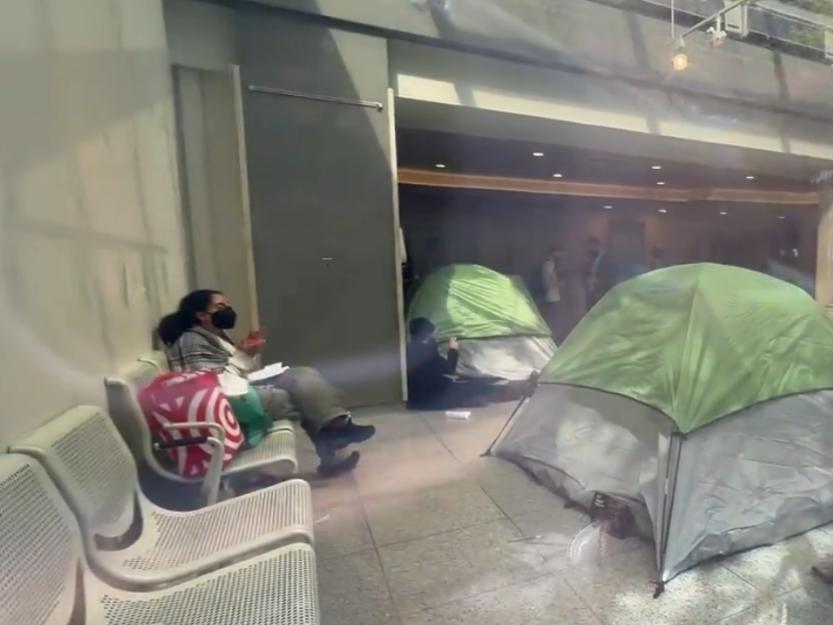 NYPD standing by at Fordham University protest