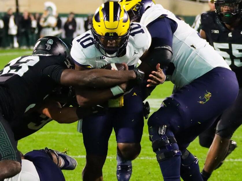 Michigan QB Alex Orji discusses comparisons to Alabama's Jalen Milroe