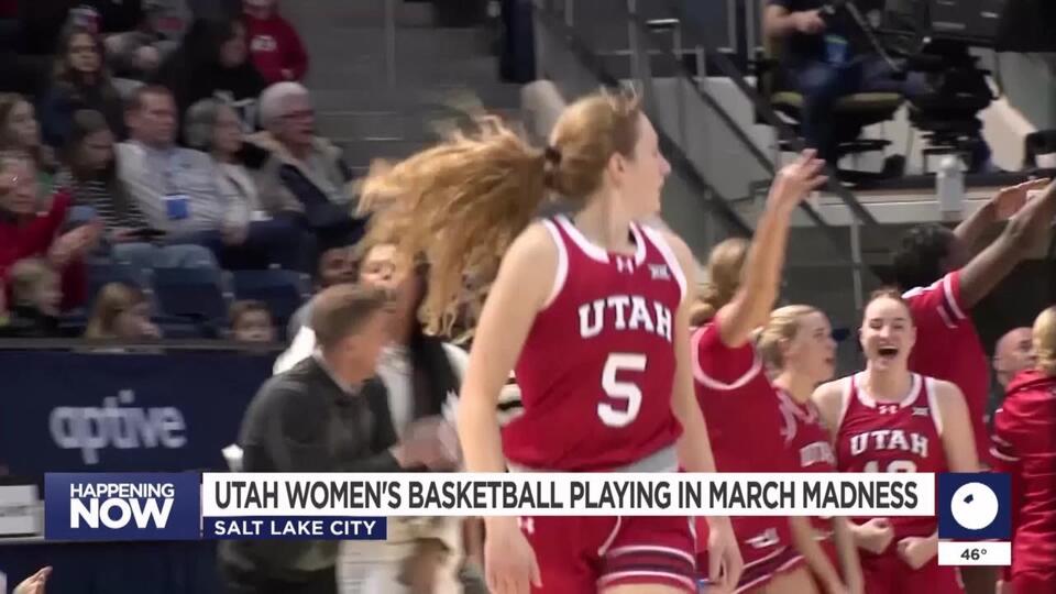 Video: Utah fans and staff cheer on Ute women in NCAA Tournament ...