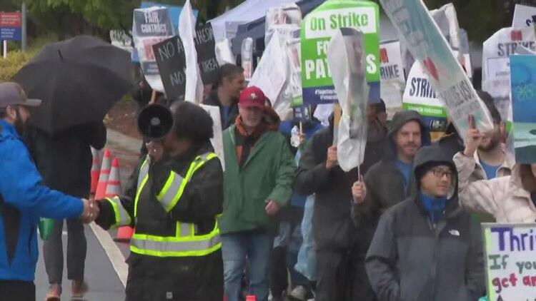 Nurses union announces widespread strike at Kaiser hospitals - NewsBreak