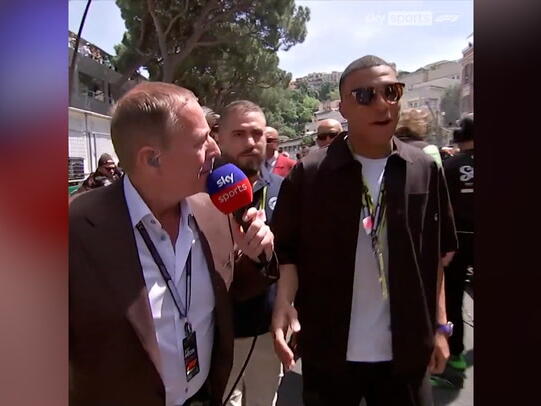 Martin Brundle tells off Kylian Mbappe’s bodyguard on Monaco grid: ‘I’m ...