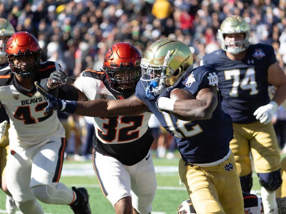 Notre Dame Spring Game showcased two young breakout stars in RB ...