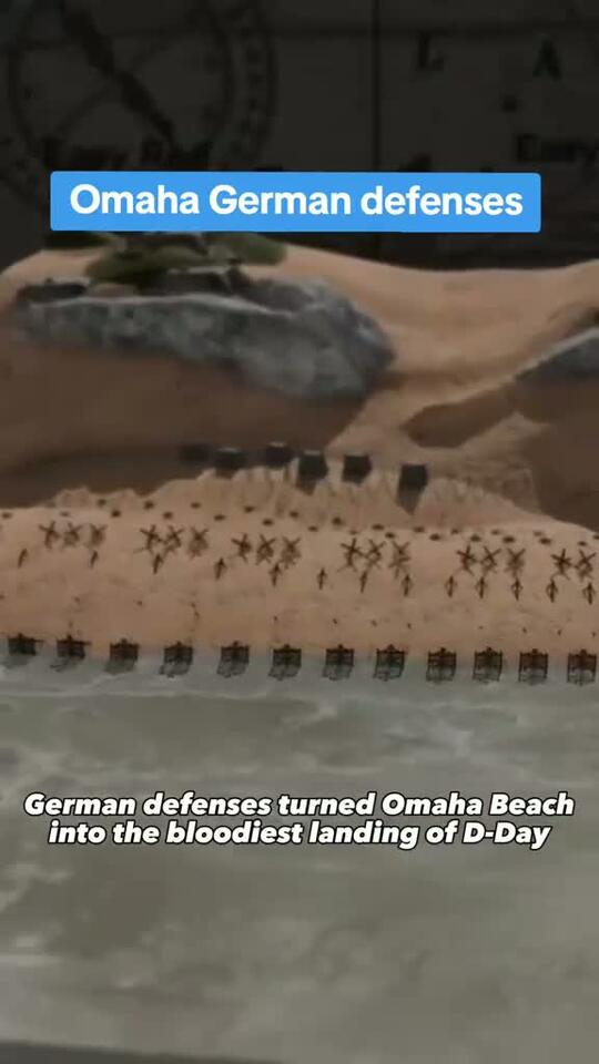 Omaha beach German defenses #history #ww2 créé par Simple History avec ...
