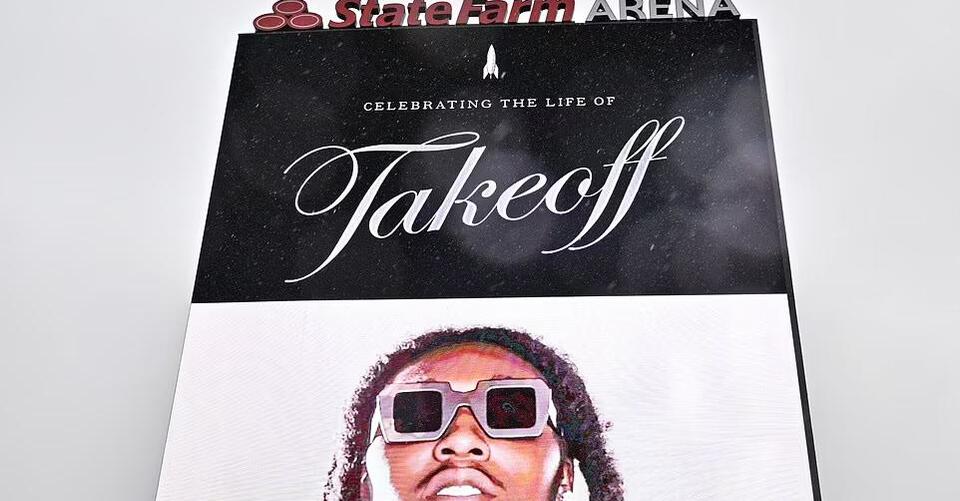 Thousands of fans pack Atlanta arena for Migos rapper Takeoff's funeral ...