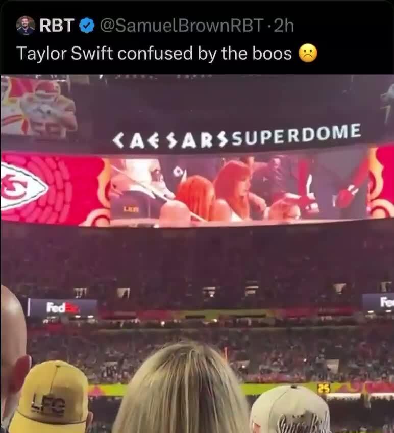 Taylor Swift hilariously booed out of Superbowl 2025. - NewsBreak