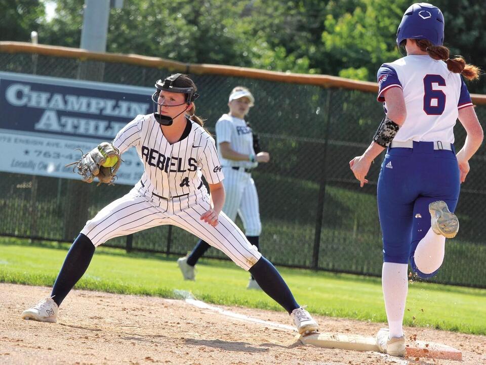 Rebels softball collects two shutout sectional wins