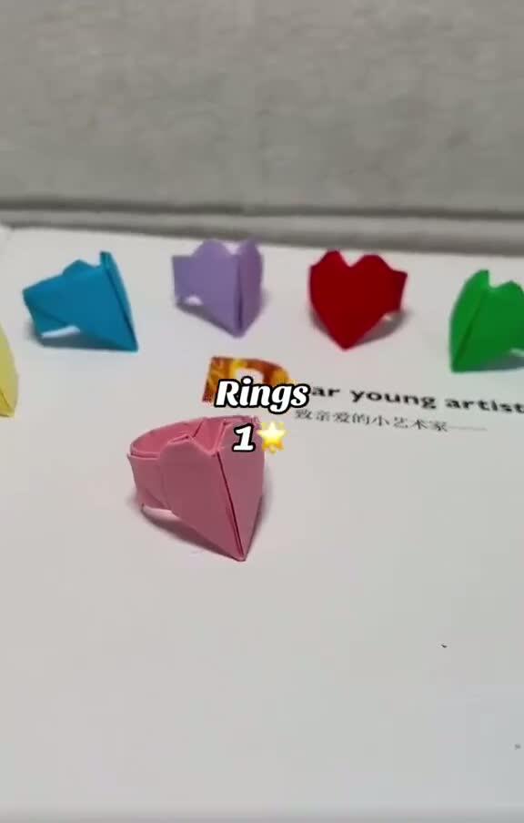 Rings 1 difficulty papercraft papercrafts origami paperflower ...